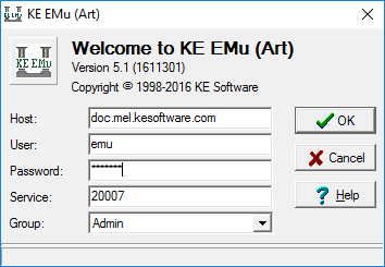 How to log in and out of EMu