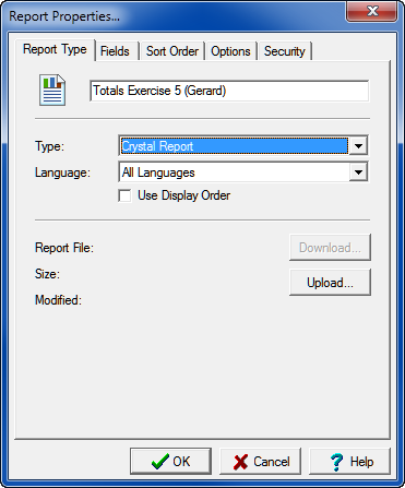 1: Create the report in EMu