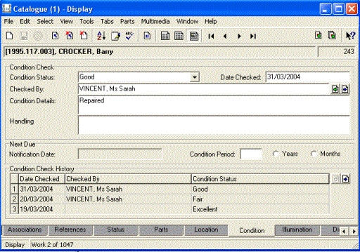 Condition Checks module