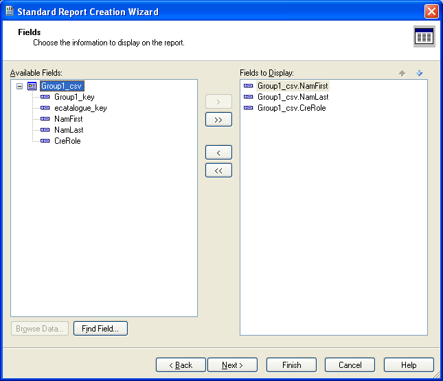 How to edit a report in the Crystal Reports Designer
