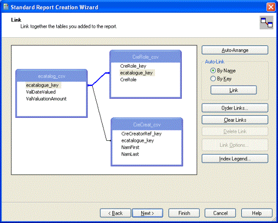 How to create a report with the Crystal Reports Wizard