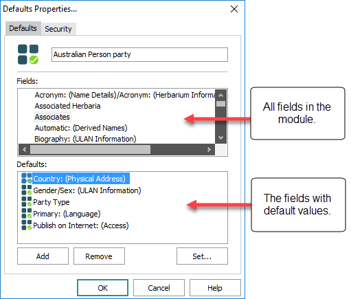 Default values and how to make use of them