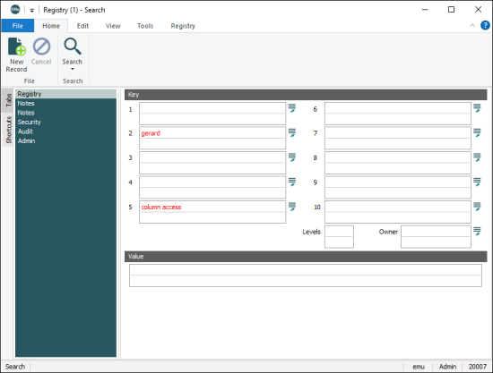 How to search for a Registry entry