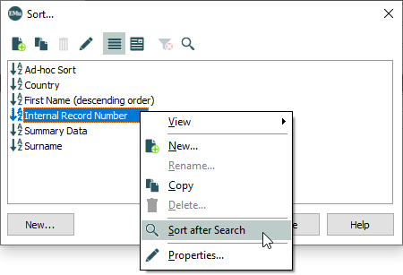 Automatic sorting of search results