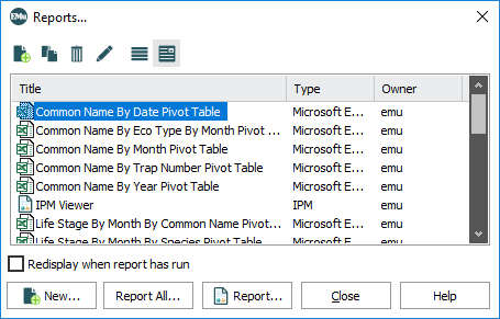 The IPM Report: a graphical, interactive visualization tool