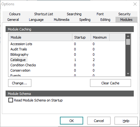 How switching groups affects module caching
