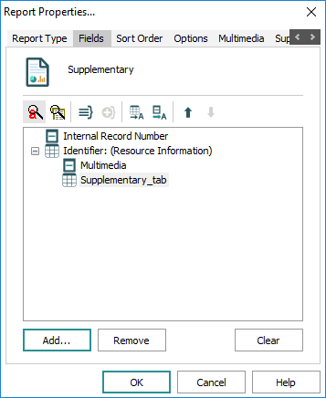 How to include supplementary media in reports
